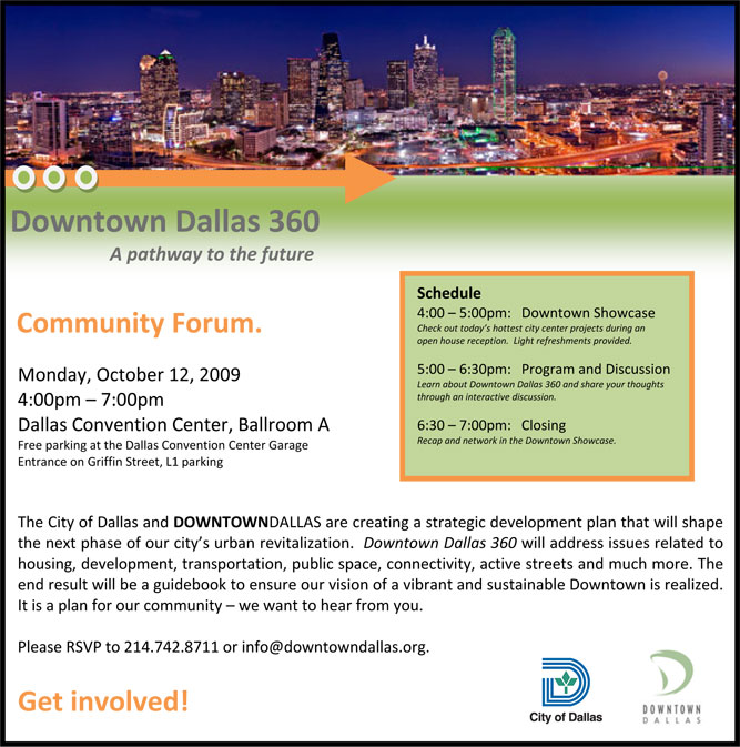 Downtown Area Plan Community Forum - Downtown Dallas, Inc.
